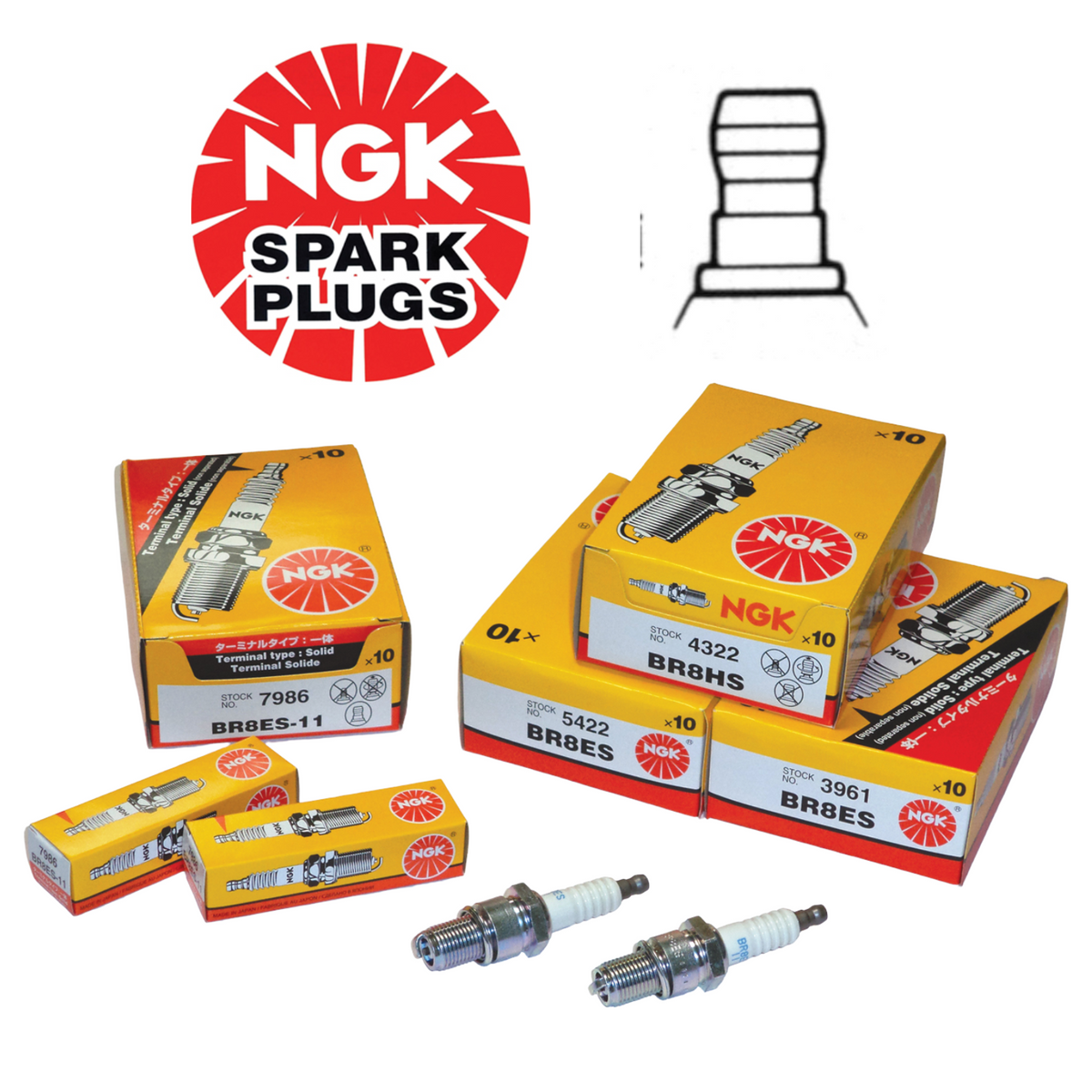 NGK Spark Plugs 2-Stroke – High Speed Industries